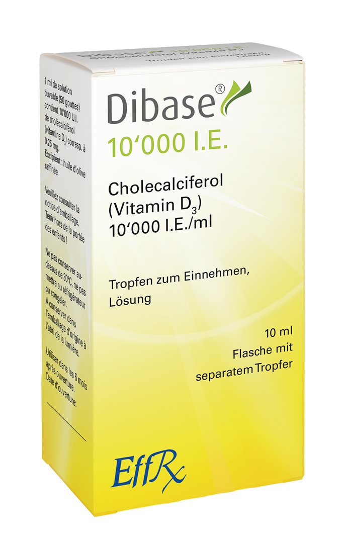 Dibase gouttes 10000 UI/ml avec pipette fl 10 ml